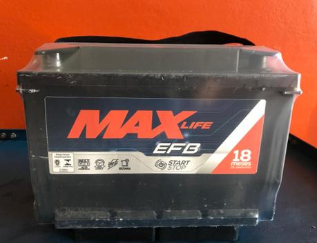Bateria carro MaxLife EFB 72 amperes - selada - 12 V - sem a troca ...