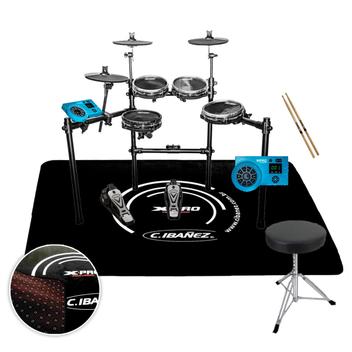 Bateria Eletrônica X Pro Ed4 Mesh Head +Tapete + Banco - Bateria Eletrônica - Magazine Luiza
