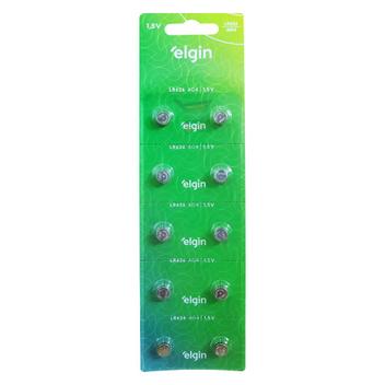 Bateria Elgin Lr626 Ag4 377 1.5v - 1 Cartela Com 10 Unid. - Bateria ...