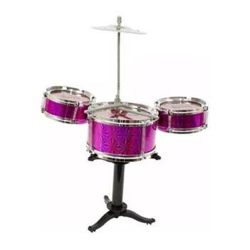 Bateria Musical Infantil Com Baqueta Brinquedo Menino Menina - 99Toys ...