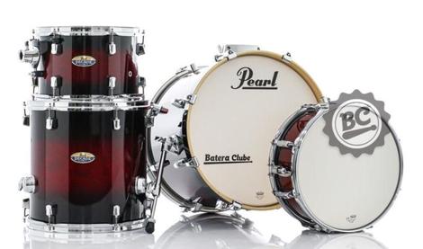 Bateria Pearl Decade Maple Bop Jazz Deep Red Burst Bumbo 18, 12, 14 e Caixa 14x5,5 (Shell Pack ...