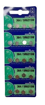 Bateria/Pilha Murata 364 Sr621Sw-Tba 1.55V Cartão 20 Unid - Pilhas ...