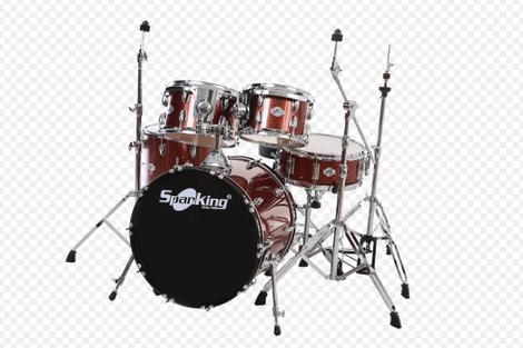 Bateria Spanking Drum One Sparkle- Bumbo 20 Tom Holder suspenso - Bateria - Magazine Luiza