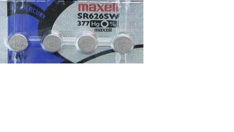 Bateria Sr66 377 Sr626Sw 1,5V Maxell C/4 Pilhas - Bateria - Magazine Luiza