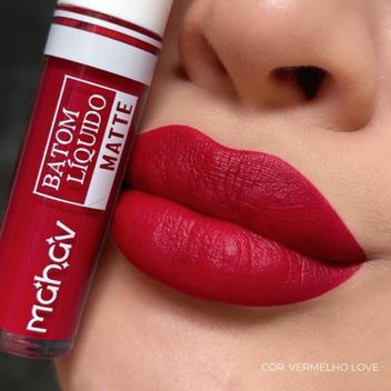 Batom Líquido Matte Mahav Cor Vermelho Love - Batom - Magazine Luiza