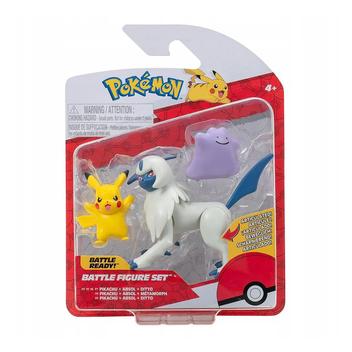 Battle Set 3 Figuras Pokémon Pikachu Absol Ditto - Pokemon - Boneco ...