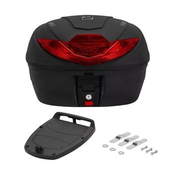 Bau Bauleto Moto Smart Box Pro Tork 35 Litros + Base Fixação - Baú para ...
