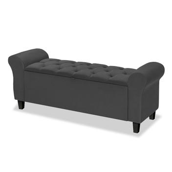 Baú Recamier Estofado Capitonê Dubai Para Cama King 180cm - LH Móveis ...