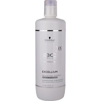 BC Excellium Beautifying Shampoo para Cabelos Grisalhos 1000 ml ...