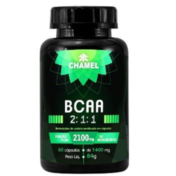 BCAA 2:1:1 - 1400mg - 60 cápsulas - Chamel - BCAA - Magazine Luiza