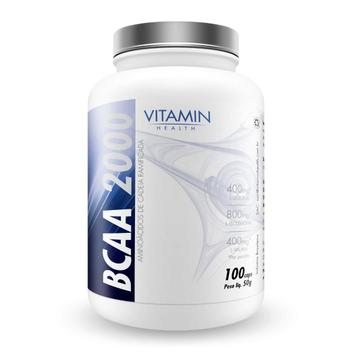 BCAA 2000 - 100 Cápsulas de Alta Potência, Vitamin Health 3890 para ...