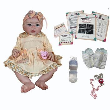 Bebê Reborn Boneca Menina Realista Careca - Ana Dolls - Bonecas ...