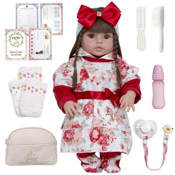 Bebê Reborn Boneca Princesa Laura 100% Silicone e Acessórios - Cegonha ...
