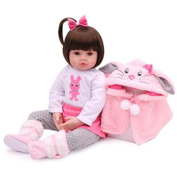 Bebe Reborn Laura Baby Sarah 18" 100% Vinil Shiny Toys - Bonecas ...