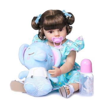 Bebe Reborn Menina Boneca Carol 100 Silicone - PRO BABY - Boneca Reborn ...