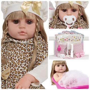 Bebê Reborn Menina Loira 46cm Recem Nascida Fofinha + Itens - Cegonha Reborn Dolls - Bonecas ...