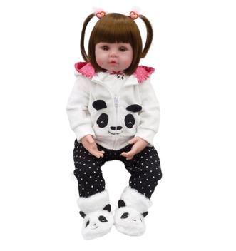 Bebê Reborn Realista Baby Panda Frete 60 Cm - BOOTLEG - Bonecas ...