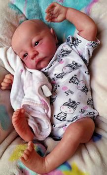 Bebe reborn realista molde menina - Levi olho aberto - Bonecas ...
