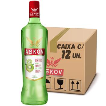 Bebida askov vodka remix kiwi caixa com 12 un de 900ml - Vodka - Magazine Luiza