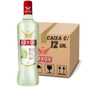 Bebida askov vodka remix limão caixa com 12 un de 900ml - Vodka ...