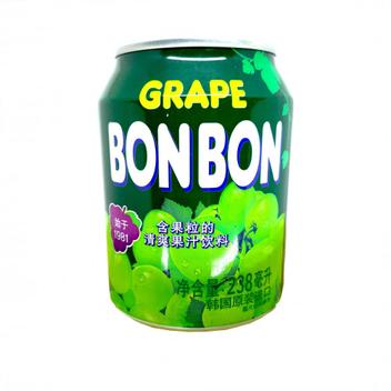 Bebida Coreana Sabor Uva Verde Com Pedaços 238ml - BonBon - Haitai ...