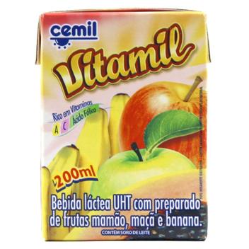 Bebida Láctea Cemil vitamil Kit 12 Unidades De 200ml Cada - Bebida ...