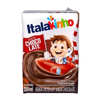 Bebida Láctea Italakinho UHT Chocolate 200ml Embalagem com 24 Unidades ...