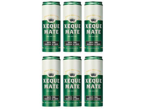 Bebida Mista Xeque Mate Mate Rum Guaraná e Limão - 355ml 6 Unidades ...