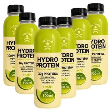 Bebida Protéica Moving Hydro Protein Whey Creatina Pack 6x500ml - Whey ...