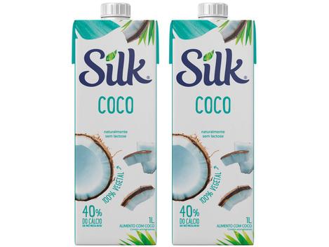 Bebida Vegetal de Coco Silk 1L 2 Unidades - Bebida de Castanha - Magazine Luiza