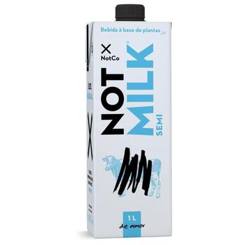 Bebida Vegetal Not Milk Semidesnatado 1L NotCo - Pack com 04un - Bebida ...