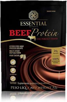 Beef Protein Cacau Essential Nutrition Sachê 30g - Massa Muscular ...