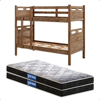 Beliche Reforçada Vira Duas Cama Proteção Lateral Madeira e MDF ...