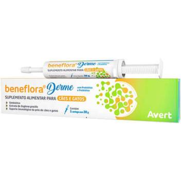 Beneflora Derme Suplemento Alimentar Pra Cães e Gatos 30g - Avert ...