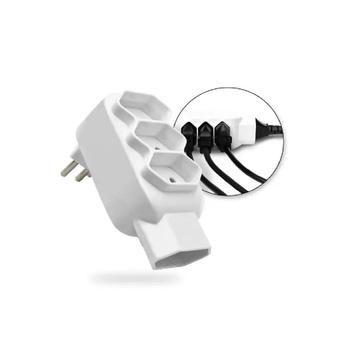 Benjamin De Tomada Adaptador 4 Tomadas 3 Pinos Tripolares - Kapbom ...