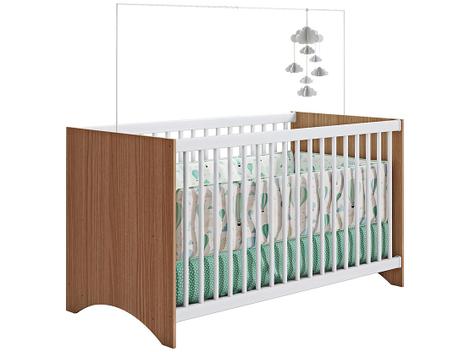 Berço Branco e Almendra Móveis Estrela Baby Gutti - Berço - Magazine Luiza