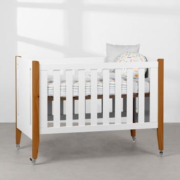 Berço Evolutivo Tom 3 em 1 com Pés Mel - Branco Fosco - Reller - Berço ...