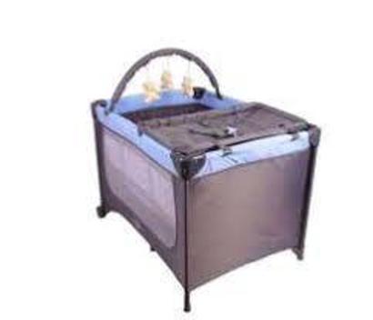 Berço Joly Trocador Desmontável Mobile Azul Baby Style - Berço Portátil ...