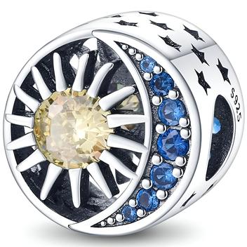 Berloque Charms Separador Sol Lua Estrelas Prata 925 - Difinity ...