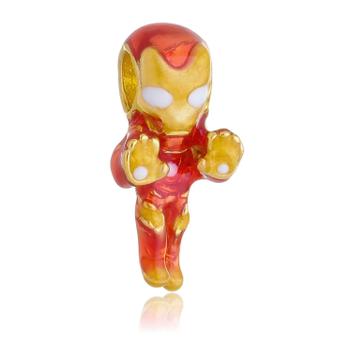 Berloque Homem de Ferro Marvel Separador Banhado a Ouro 18k - Work ...