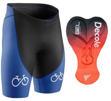 Bermuda Ciclismo Forro Gel D80 Preto Mtb Bike Forever Azul - Decole ...