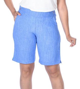 Bermuda Feminina Alfaiataria Tecido Linho Social - EL HABITO CASUAL ...