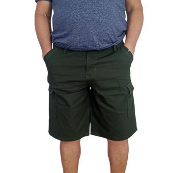 Bermuda Masculina de Sarja Cargo com Bolsos Laterais Durabilidade e ...