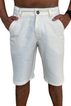 Bermuda Masculina Lisa em Sarja de Linho até o número 54 - Plus Size ...