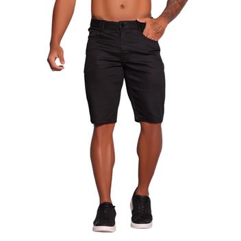 Bermuda Masculina Preta Pit Bull - 79976 - Pit Bull Jeans - Bermuda ...