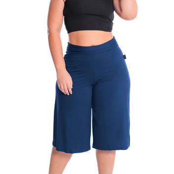 Bermuda Midi Pantacourt Cós Alto Plus Size - La Biaki - Bermuda Plus ...