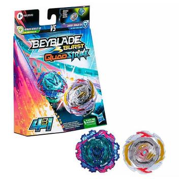 Beyblade Burst Quadstrike Ambus Achilles A8 Vs Gambit Dragon - Hasbro ...