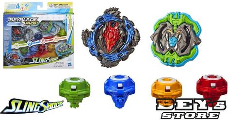 Beyblade Burst Turbo Slingshock Kit de Mestre - Hasbro - Conjunto Pião ...
