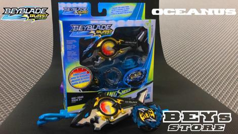 Beyblade - SlingShock Oceanus - Forneus F4 - Hasbro - com Lançador ...