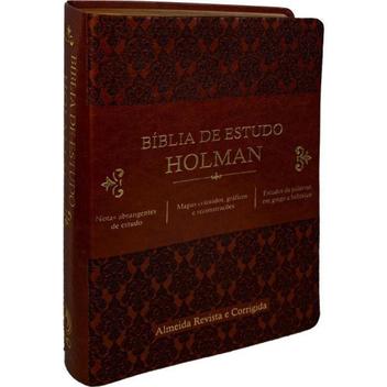 Bíblia de Estudo Holman - Marrom - ARC - Livros de Religião - Magazine ...